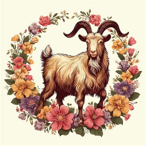 Goat Vector Carton Illustration Premium Ai Generated Vector