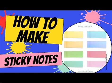 How To Make Sticky Notes Easy Step By Step Learn From Sara
