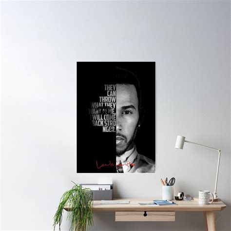 Affiche De Lewis Hamilton Au Sommet De Son Art Vendu Par Chemical