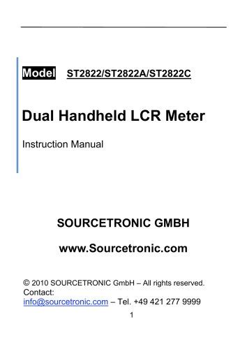 All Sourcetronic GmbH Catalogs And Technical Brochures