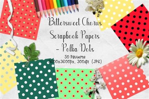 Bittersweet Chorus Polka Dot Papers Graphic By Arda Designs · Creative
