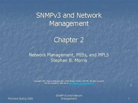 Snmpv 3 And Network Management Chapter 2 Network