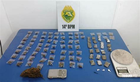 PM prende três homens e apreende um menor por tráfico de drogas no