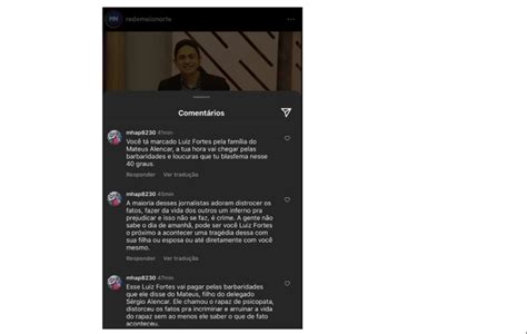 Primo Do Empresário Matheus Alencar é Indiciado Por Ameaçar Jornalista