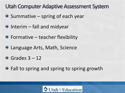ppt utah computer adaptive assessment system powerpoint presentation
