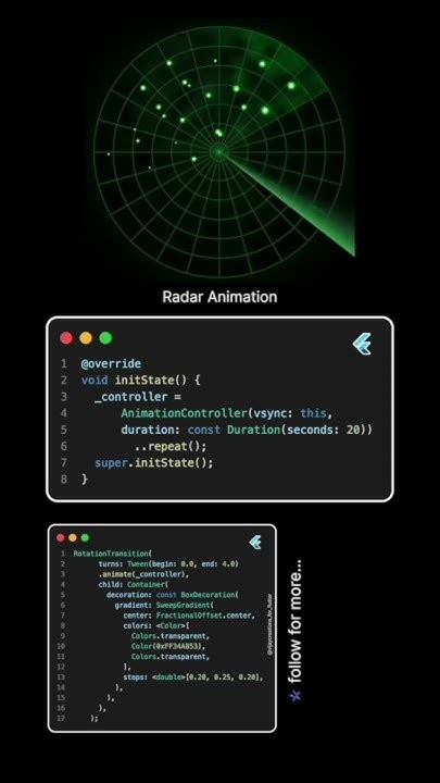 Radar Animation Flutter Youtube