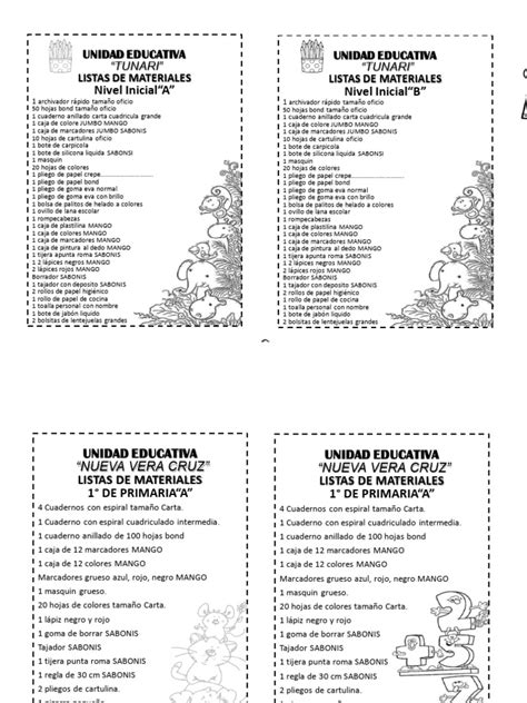 Tunari Pdf Cuaderno Papelería