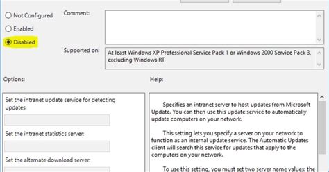 Specify Intranet Microsoft Update Service Location Bangla Technology