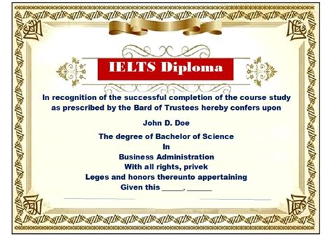 Ielts Certificate Templates Free Report Templates