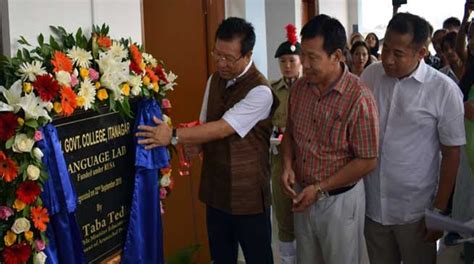 Arunachal Taba Tedir Inaugurates Language Lab At Dngc Arunachal24