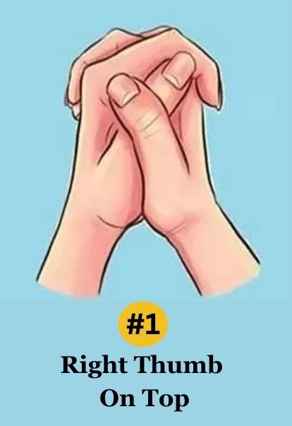 Personality Test Way You Cross Your Thumbs Reveals Your Hidden
