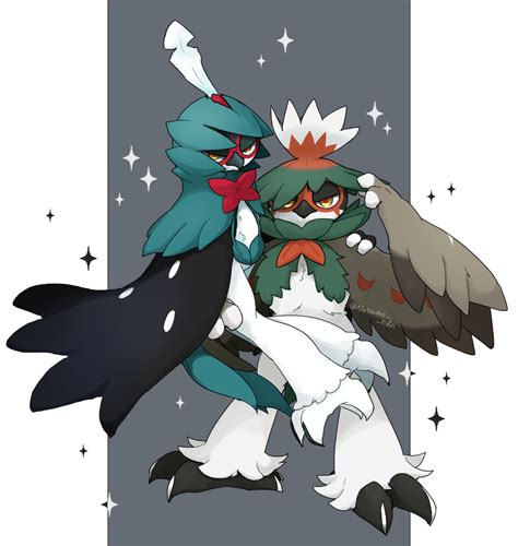 Decidueye And Hisuian Decidueye Pokemon Drawn By Hidane Natsume Hdn Danbooru