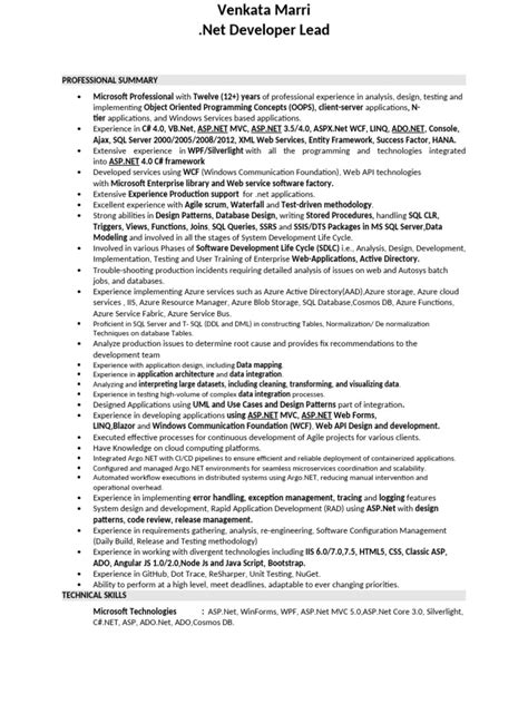 Venkatam Srnet Developer1 Pdf Language Integrated Query Databases