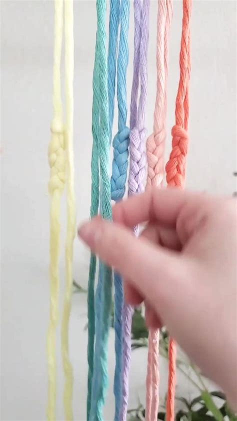 How To Make A Single Strand Braid In Macrame Cord Quartz Cords