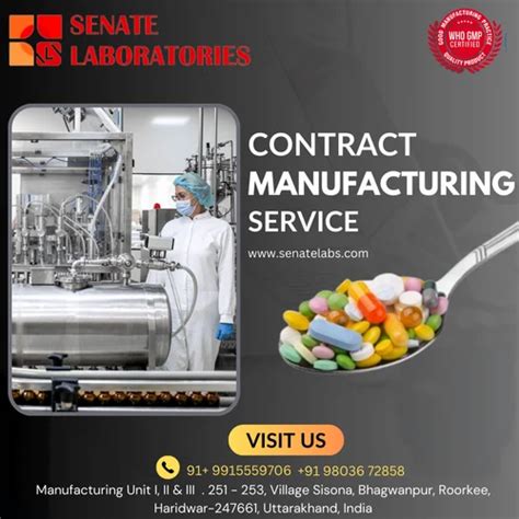 Medicines Third Party Contract Manufacturing At 25000 Month In