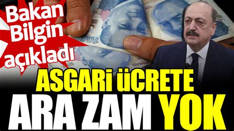 Asgari ücrete ara zam yok