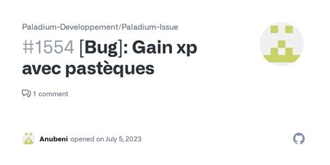 Bug Gain Xp Avec Pastèques · Issue 1554 · Paladium Developpement