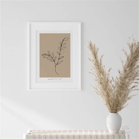 그림·사진 심플한 식물 라인드로잉 아트포스터 오늘의집 쇼핑
