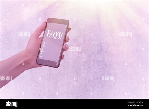 Handwriting Text Writing Faq Conceptual Photo A List Of Questions And Answers Relating To A