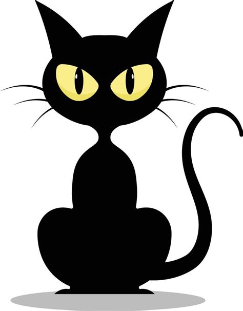 Halloween Black Cat Vactor This Design Is Perfect For T Shirts Posters