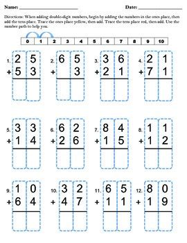 Double Digit Addition Without Regrouping By Hello Firsties TPT