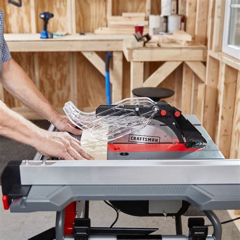 Craftsman 10 In Carbide Tipped Blade 15 Amp Corded Table Saw In The
