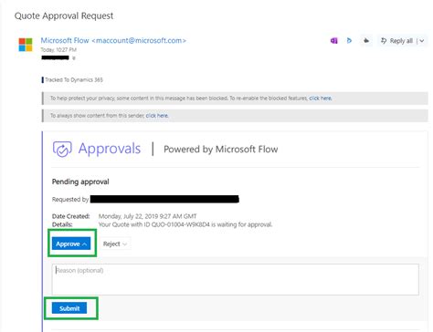 Automate Quote Approval Process In Dynamics 365 Crm Using Microsoft Flow Microsoft Dynamics