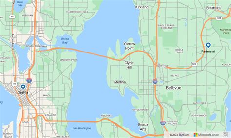 教程：如何使用 Azure Maps 路线服务和地图控件显示路线走向 Microsoft Azure Maps Microsoft Learn
