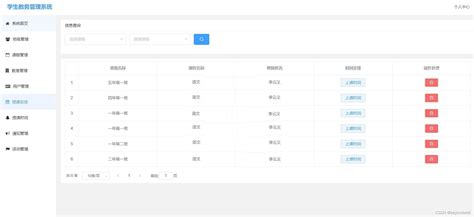 java项目 教务 课程管理系统 java springboot vue layui elementui mysql java构建教务管理