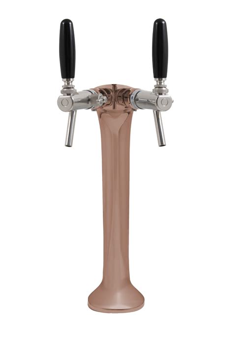 Brass Column 2 Line Rose Gold Without Taps 0301033