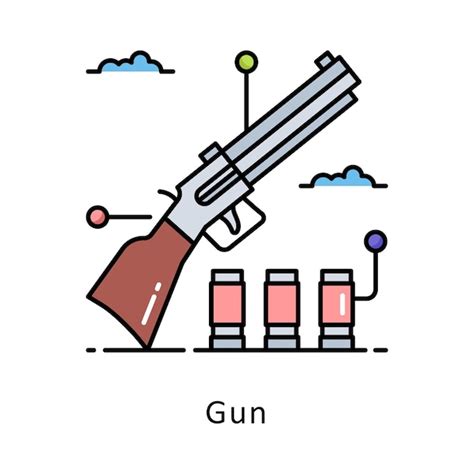 Premium Vector Gun Vector Filled Outline Design Illustration Symbol