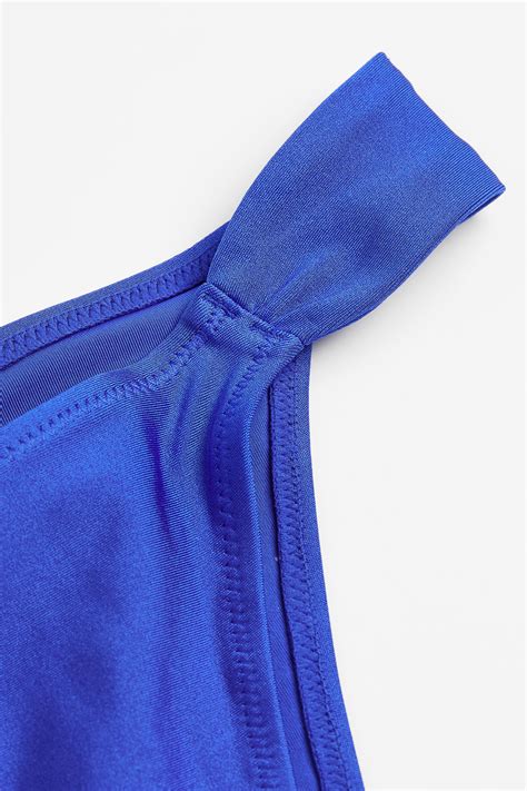 Tanga Bikini Bottoms Blue Ladies Handm Gb