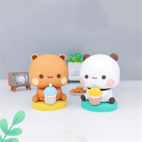 Louvia Anime Figure Bubu Dudu Panda Bear Figure Bear Panda Panda Bubu
