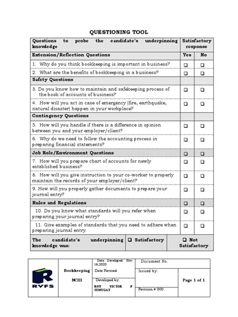 questioning tool pdf