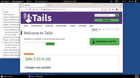 Anonymisierendes Linux Tails 510 Behebt Mögliche Schwachstelle