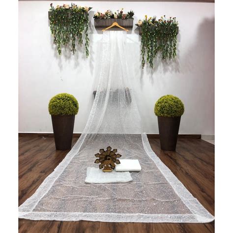 Kriti Sanon Inspired White Saree With Sequin Embellishments Etsy