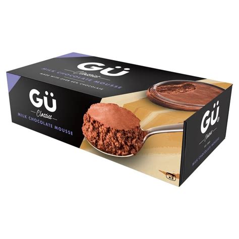 Gu Milk Chocolate Mousse 2 X 52g Ocado