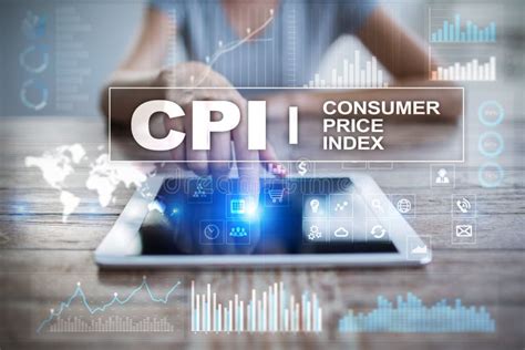 CPI Consumer Price Index Concept On Virtual Screen Stock Photo