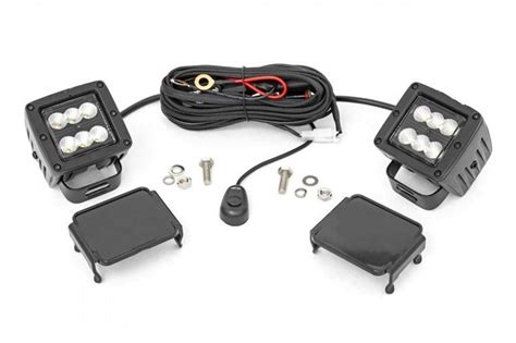 Polaris General 2 Inch Square Cree Led Lights Pair Black Series