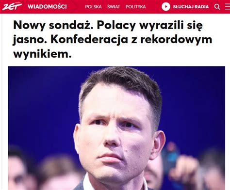 PAWEŁ MALICKI on Twitter Kolejny sondaż który daje Konfederacji