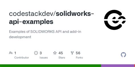 GitHub Codestackdev Solidworks Api Examples Examples Of SOLIDWORKS API And Add In Development