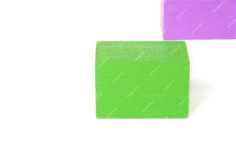 Premium Photo Colourful Square Parallelepiped Closeup