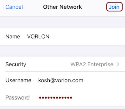 Onboard An IPhone To A Wi Fi Network With Credentials