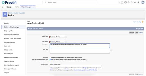 managing custom fields and picklists practifi success