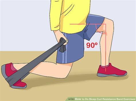 3 Ways To Do Bicep Curl Resistance Band Exercises Wikihow