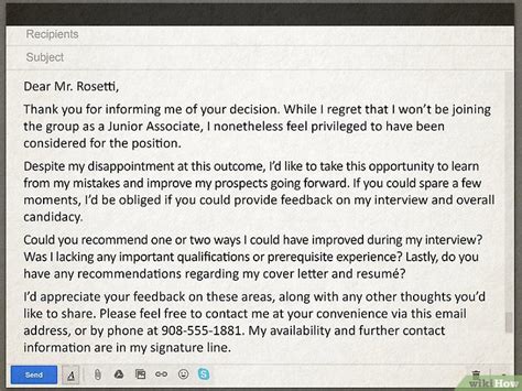 How To Ask For Feedback After A Job Rejection Examples
