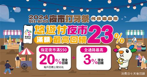 2024悠遊付夜市打牙祭 滿額最高回饋23 悠遊卡股份有限公司