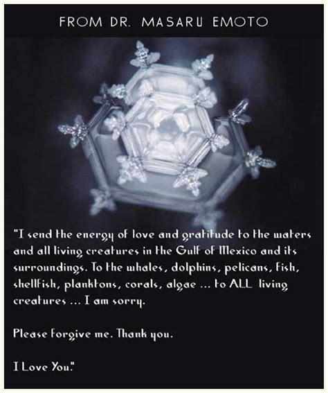 Dr. Masaru Emoto's water crystals show us the power of words; be kind ...