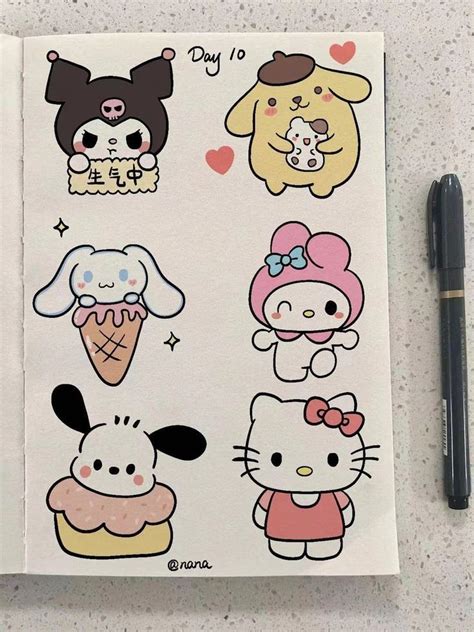 Pin By Mels On Sanorio In 2024 Kitty Drawing Hello Kitty Drawing