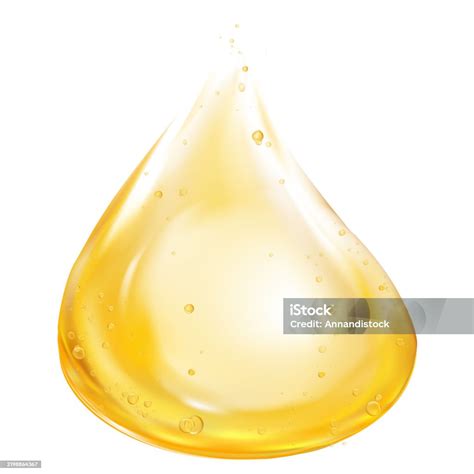 흰색 배경에 고립 된 오일 세럼 드롭 거품이있는 3g 골든 젤 물방울 질감 스킨 케어 제품 배경을위한 투명한 노란색 비타민 액체